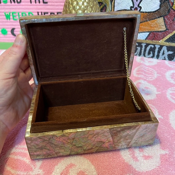 Vintage | Storage & Organization | Vtg Coastal Boho Pink Mother Of ...